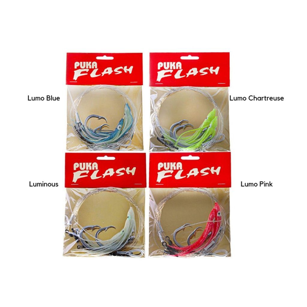 Gamakatsu Puka Flash Octopus Rigs - Fishing Direct