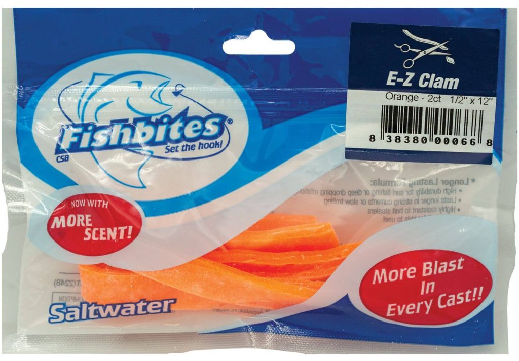 Fishbites - Clam - Orange - Fishing Direct