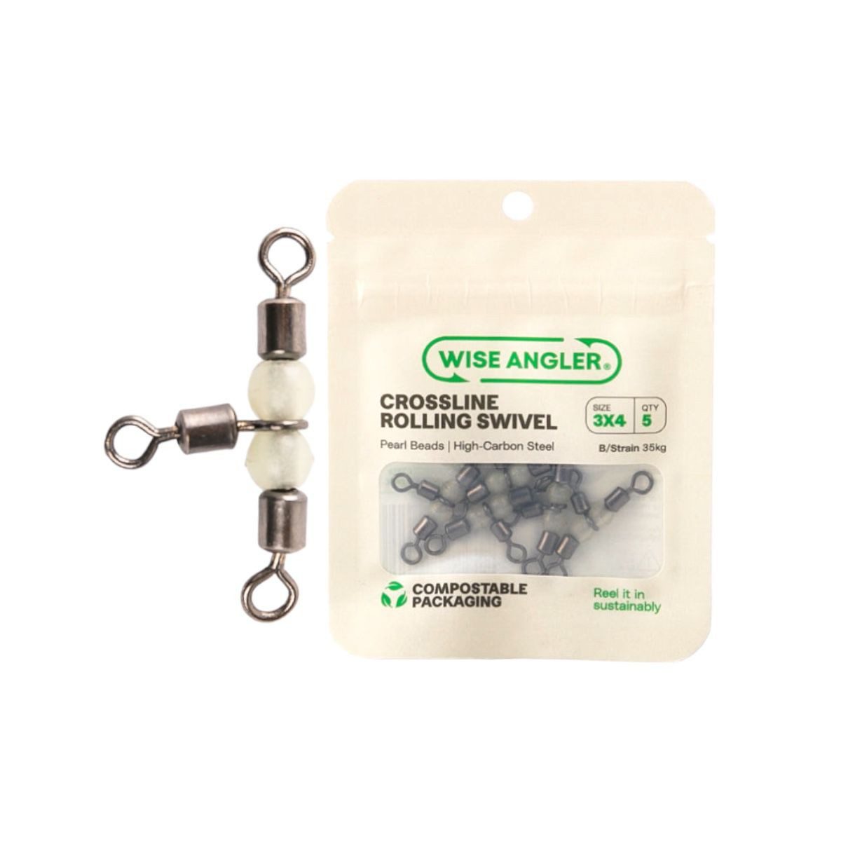 Wise Angler - Crossline Rolling Swivels - Fishing Direct
