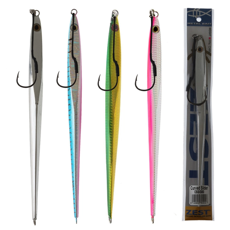 Zest Curved Slider Jig 300g - Fishing Direct